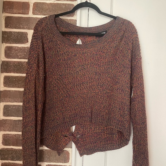 Express | Sweaters | Previously Worn Express Rainbow Knit Braided ...